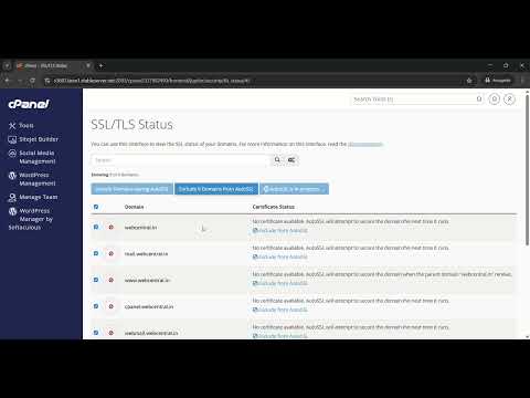 How to install free SSL certificate in cPanel.