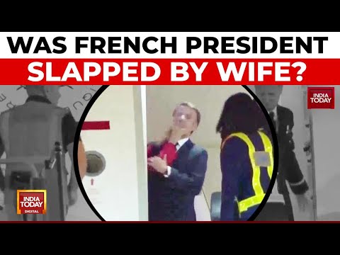 French President Emmanuel Macron's Wife Appears To Smack His Face In Vietnam | India Today