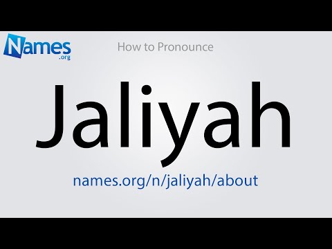How to Pronounce Jaliyah