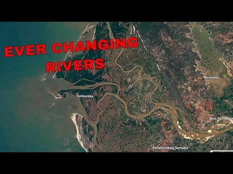 Australia rivers systems braided and meandering