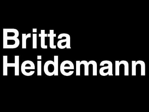 How to Pronounce Britta Heidemann Germany Silver Medal Epee Fencing London 2012 Olympics Video
