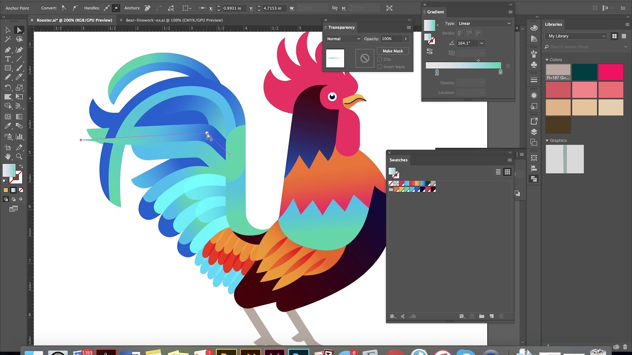 Rooster Vector Illustration