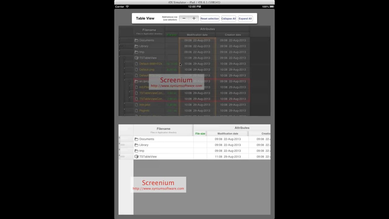 TSTableView Demo