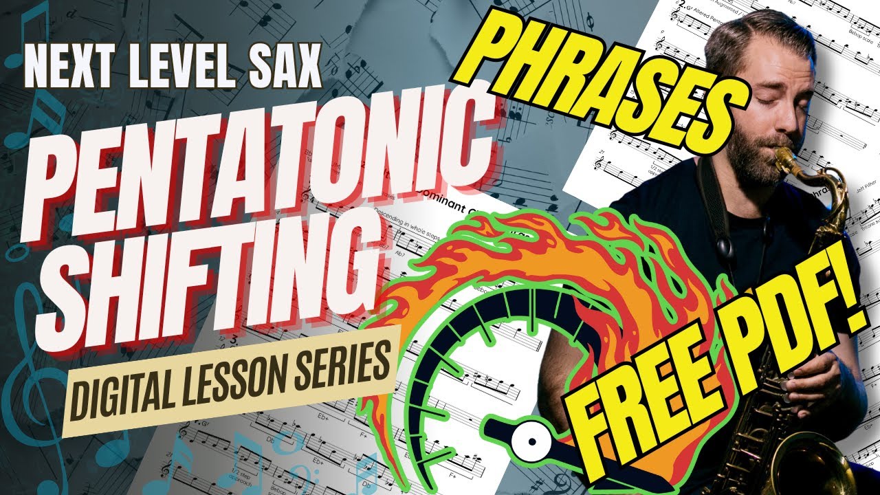 5 Pentatonic Shifting Jazz Phrases! FREE PDF! #bebop #jazzphrases #saxophonelessons #saxophone #jazz
