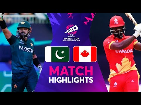 *Pakistan vs Canada | Highlights | Match 22 | ICC MEN'S T20I WORLD CUP 2024*
