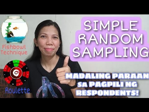 SIMPLE RANDOM SAMPLING | Fishbowl Technique