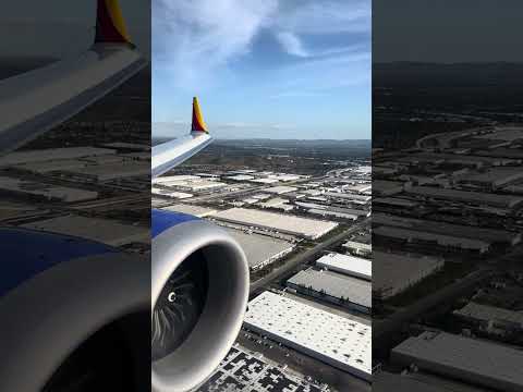 Southwest Airlines approach to Ontario, California airport