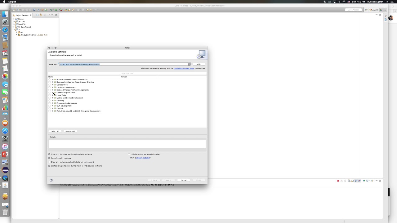 Java: Installing Window Builder in eclipse.