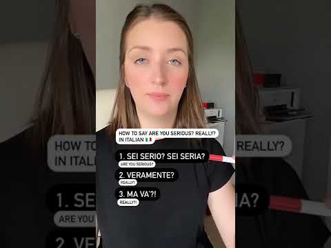 How to say are you serious? Really? In Italian #shorts