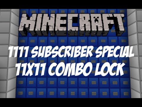 11x11 Button Paint Combination Lock Minecraft Map