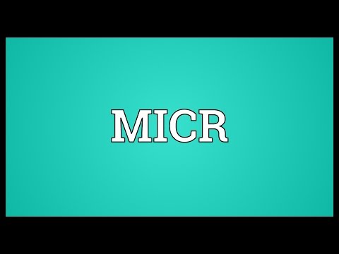 MICR Meaning