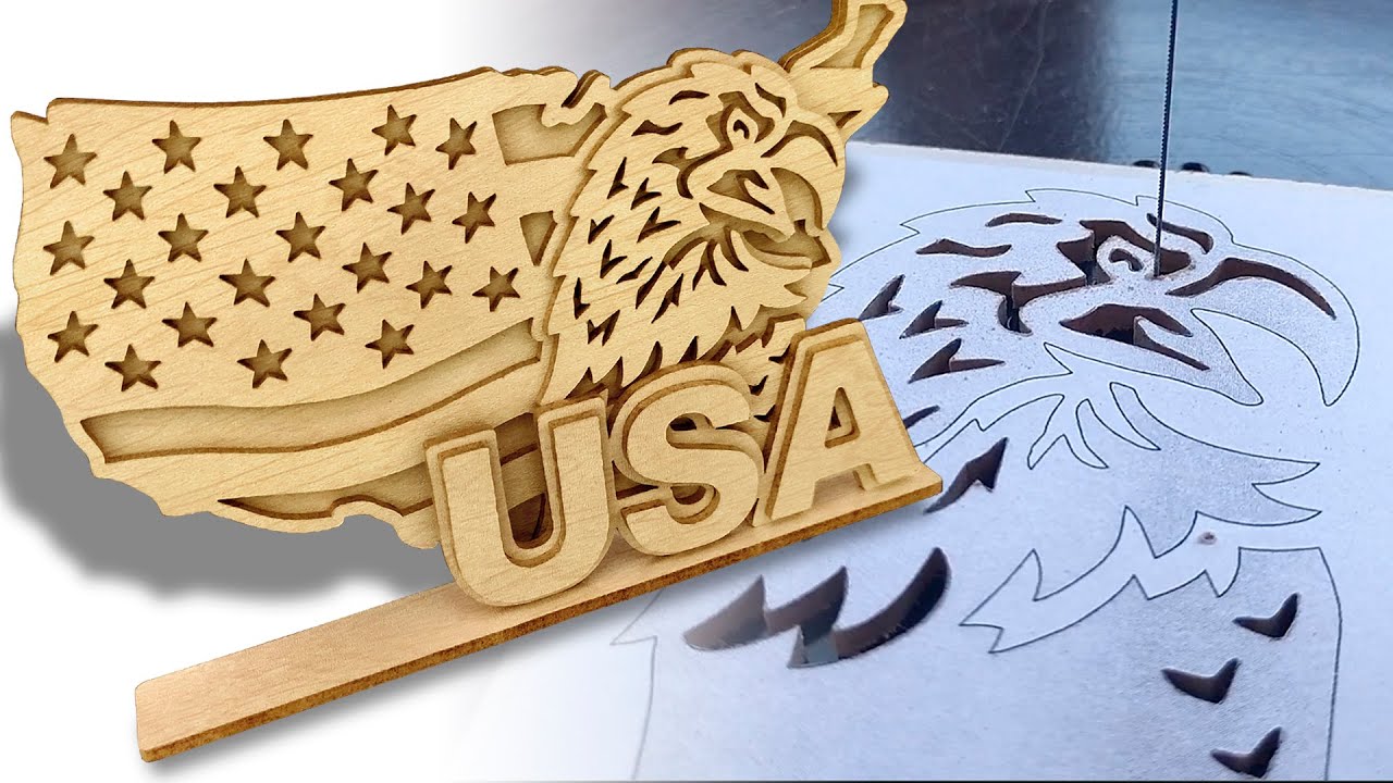 Patriotic scroll saw project