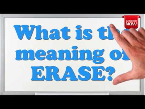 What is the full form of ERASE?