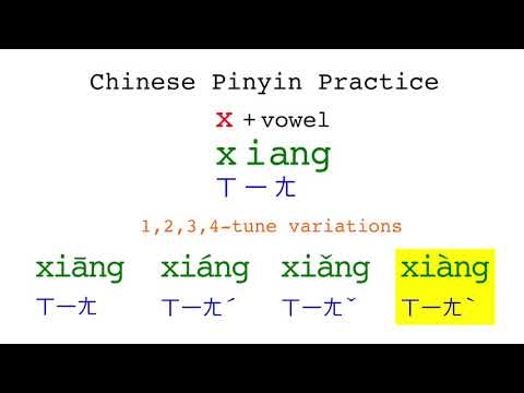 Chinese Pinyin Practice - xiang