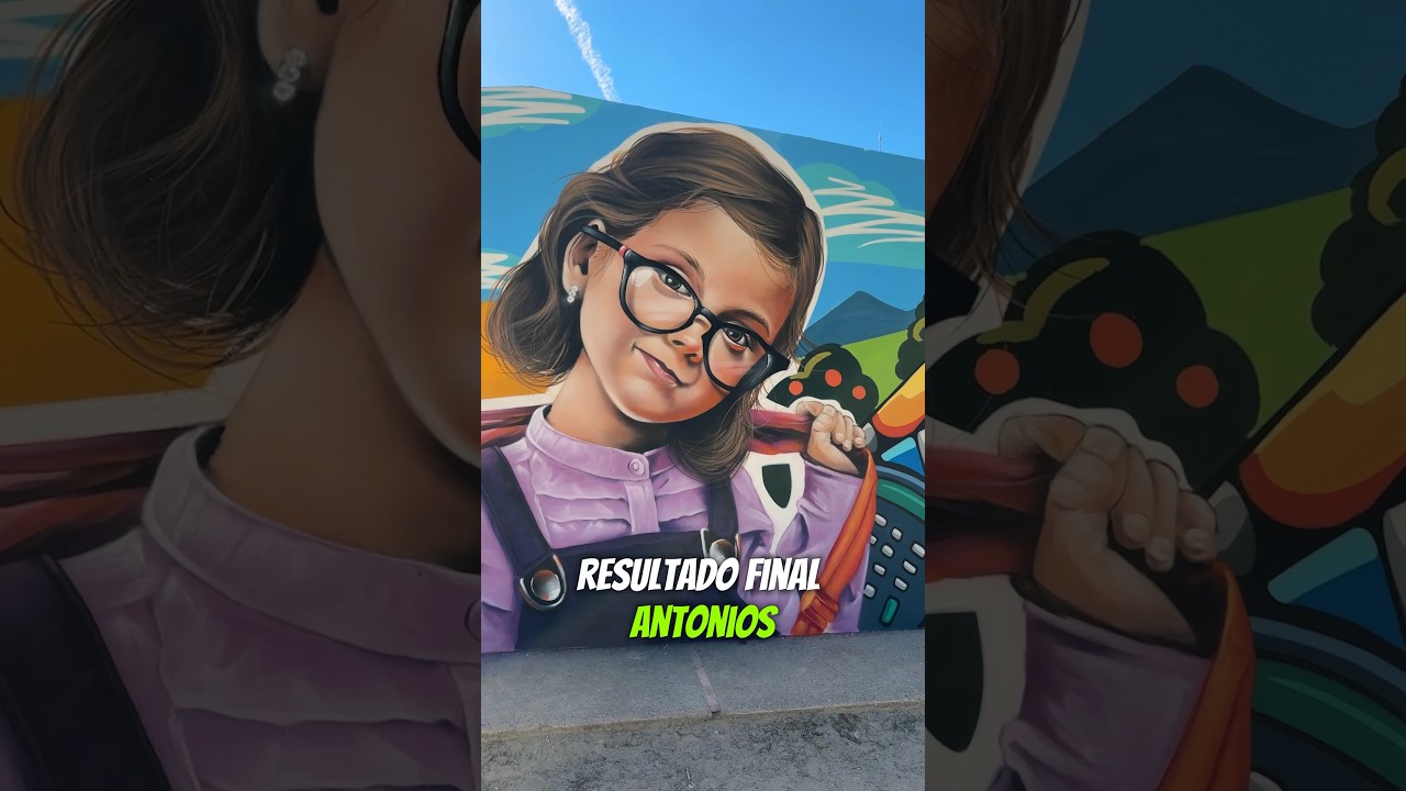 PINTANDO un MURAL PASO A PASO #mural #decoracion #educación #pasoapaso #tutorial #realismo #artista