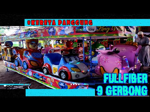 REVIEW Kereta Panggung isi 9 Gerbong Fullfiber || Odong Odong Murah Tapi berkualitas