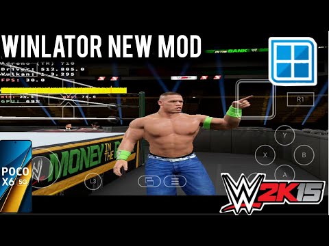 WWE 2K15 on Android? Poco X6 + Winlator Full Setup & Gameplay