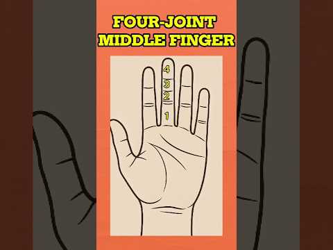 Middle Finger with Four Phalanges – A Sign of Early Maturity and Life Responsibility #astrology