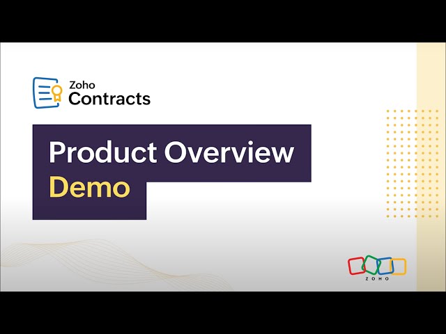 Zoho Contracts Pricing, Reviews, & Features in 2022