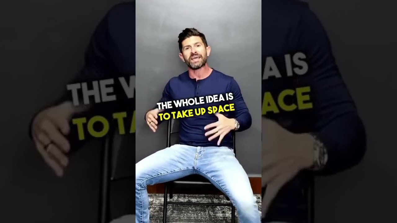 How to Sit Like a MAN! alpha m.  #shorts