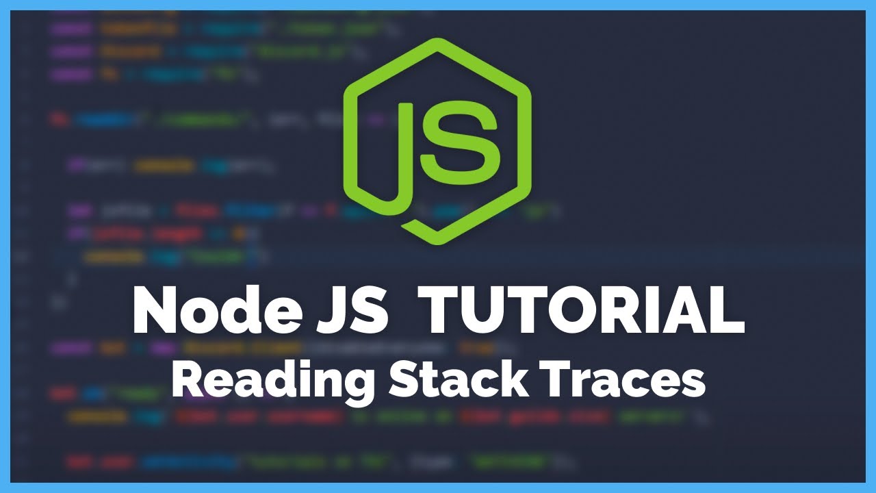 Node JS - Reading Error Messages (2020)
