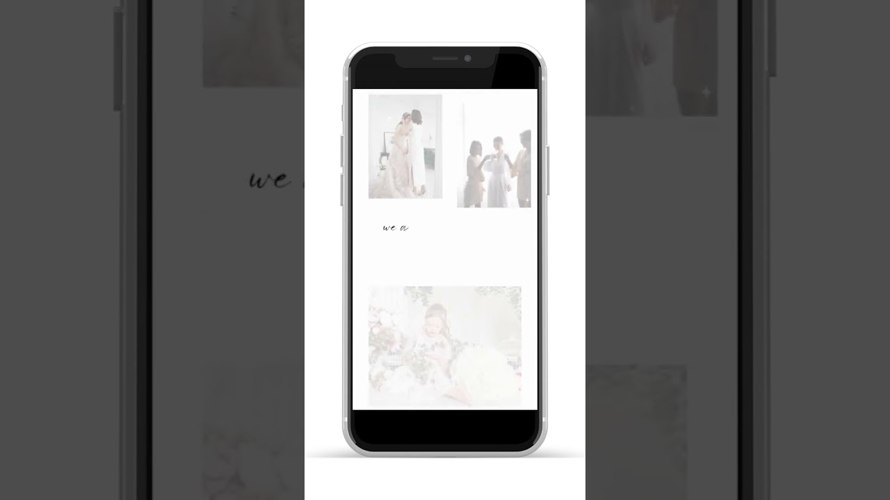 Wedding Thank You Card Template (40 second long video template)