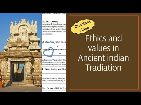 Ethics and Values in Ancient Indian Traditions #vac #ethics #delhiuniversity