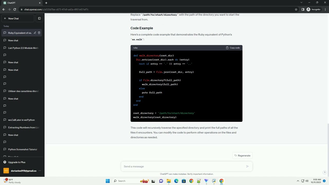 What s the Ruby equivalent of Python s os walk