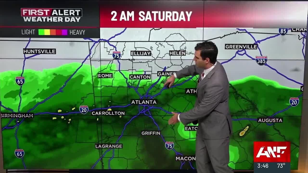 First Alert Forecast: Calm tonight, more rain on the way