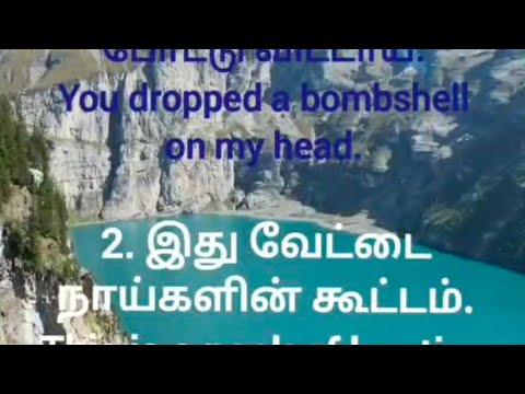 Magnificent English sentences through tamil