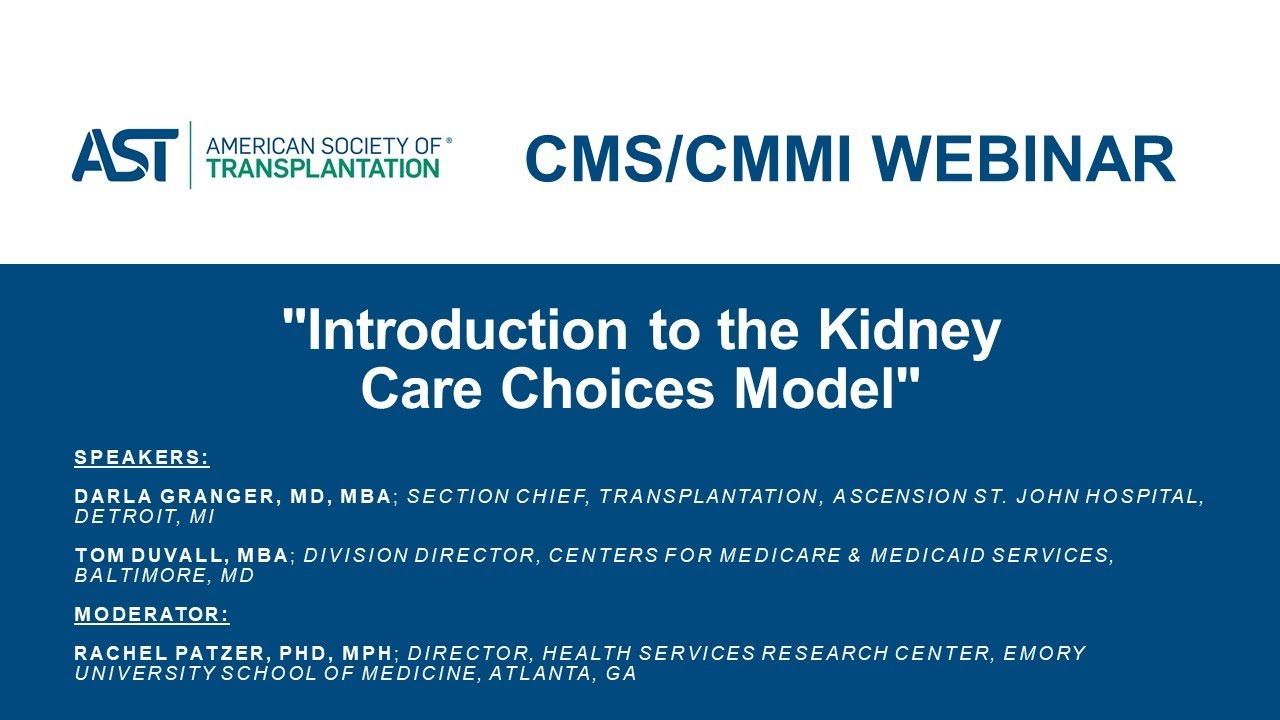 Introduction to the Kidney Care Choices (KCC) Model