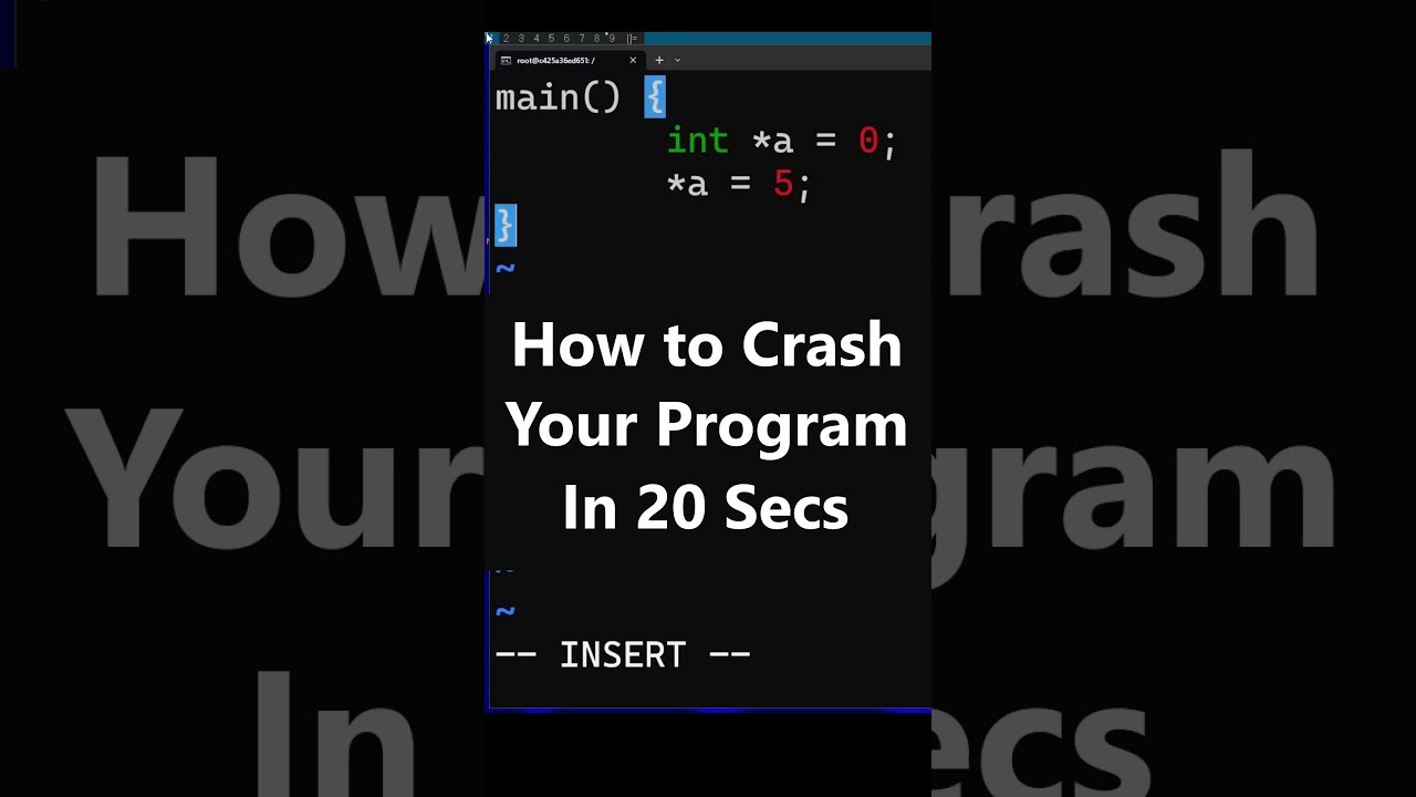 How to Crash Your C Program in 20 Seconds on Linux