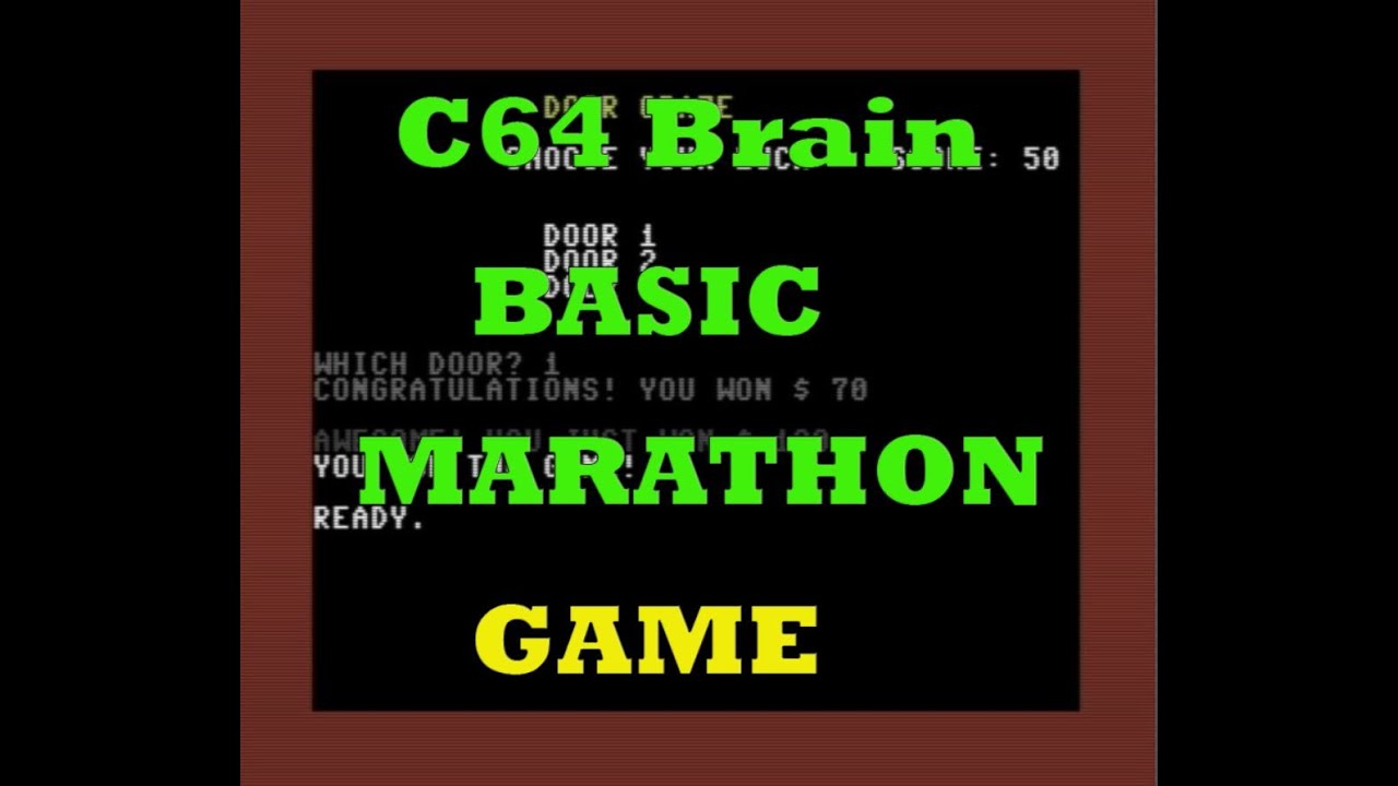 Commodore 64 Basic Marathon Game