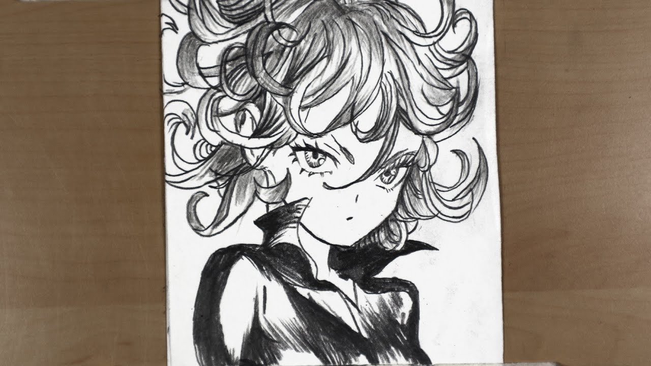 How to Draw Terrible Tornado (Tatsumaki) step by step | One Punch Man!