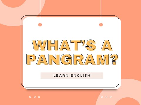 What is a pangram