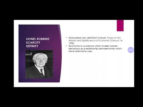 Definitions of Economics Part 3: Lionel Robbins and Paul Samuelson