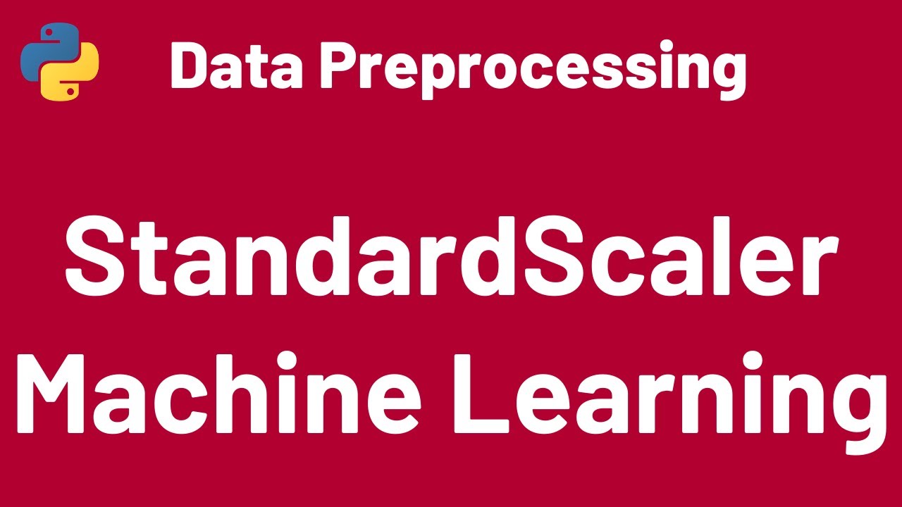 Data Preprocessing 01: StandardScaler Machine Learning | Scikit Learn | Sklearn | Python |