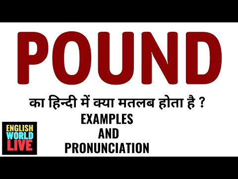 POUND MEANING IN HINDI | POUND का हिन्दी में क्या मतलब होता है | POUND IN HINDI