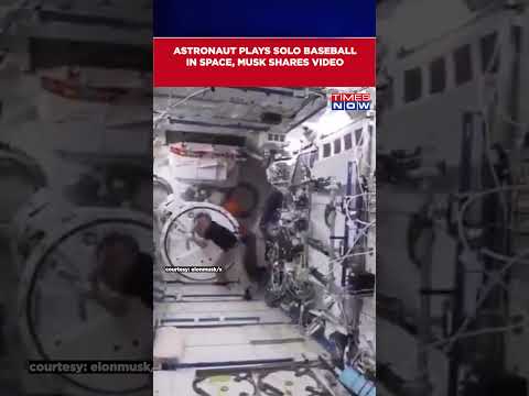 Japanese Astronaut Plays Solo Baseball In Space, Elon Musk Shares Video | Watch #shorts