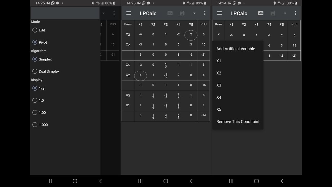 LPCalc: Simplex Method Calculator