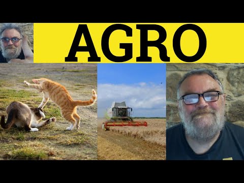 🔵 Agro Meaning - Agro Examples - Agro Defined - Aggravation or Agriculture - British Pronunciation