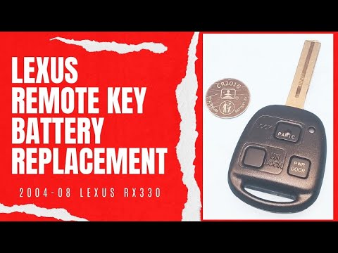 Lexus RX330 Remote Fob Battery Change | How to do a Remote Key Fob Battery Replacement