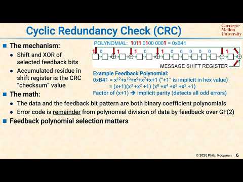 L35 06 Cyclic Redundancy Check CRC