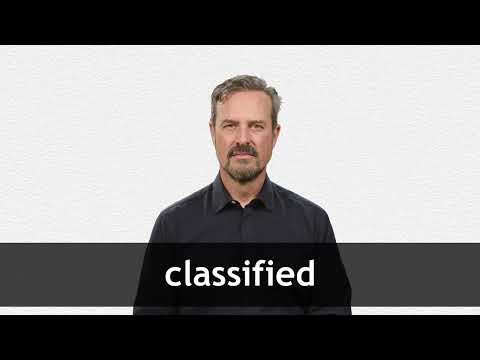 CLASSIFIED definition and meaning | Collins English Dictionary