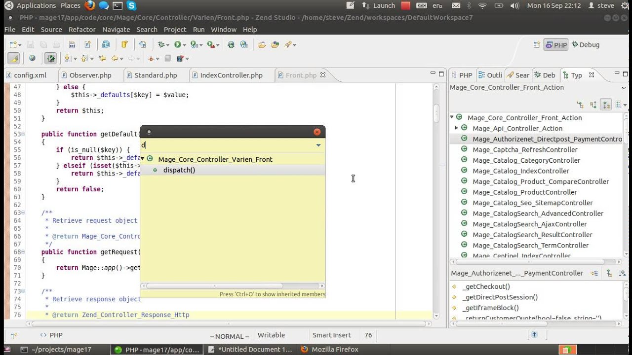 Magento Request Flow Exercise : Add new frontend route