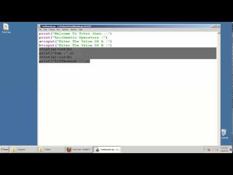 Learn Python Tutorial Arithmetic Operators In Python Tamil Part 3 - Mind Luster