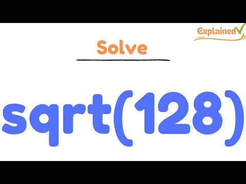 sqrt(128), simply the radical