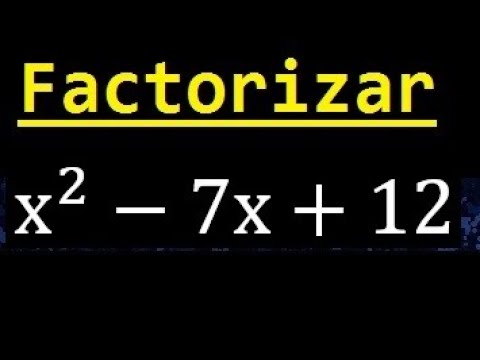 Factorizar x^2-7x+12 , factores primos , metodo de aspa simple y comprobacion