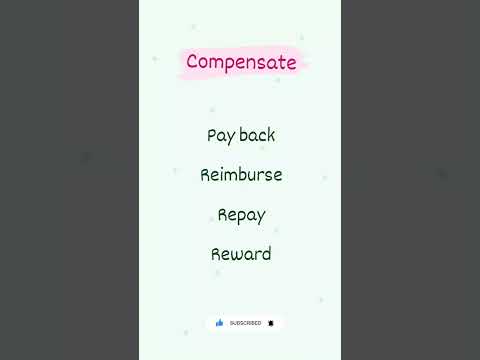Compensate meaning | #shorts | Word book