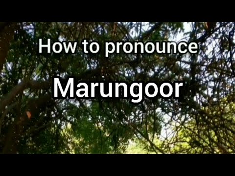 How to Pronounce Marungoor